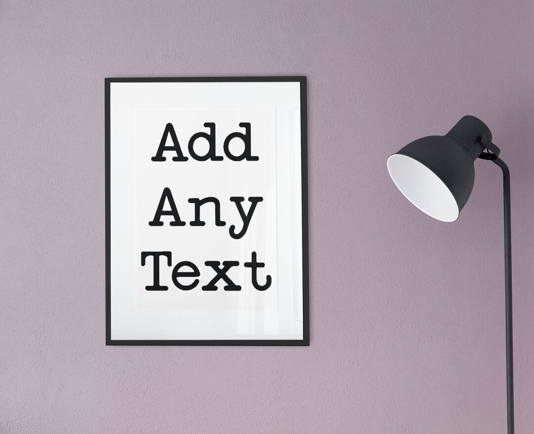 Custom Text Poster Build Your Own Poster Personalized - Etsy