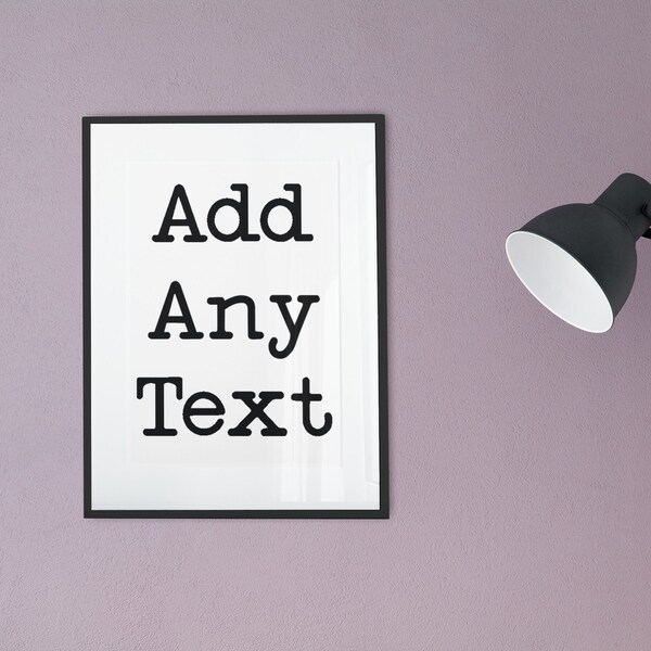 Custom Quote Poster - Etsy