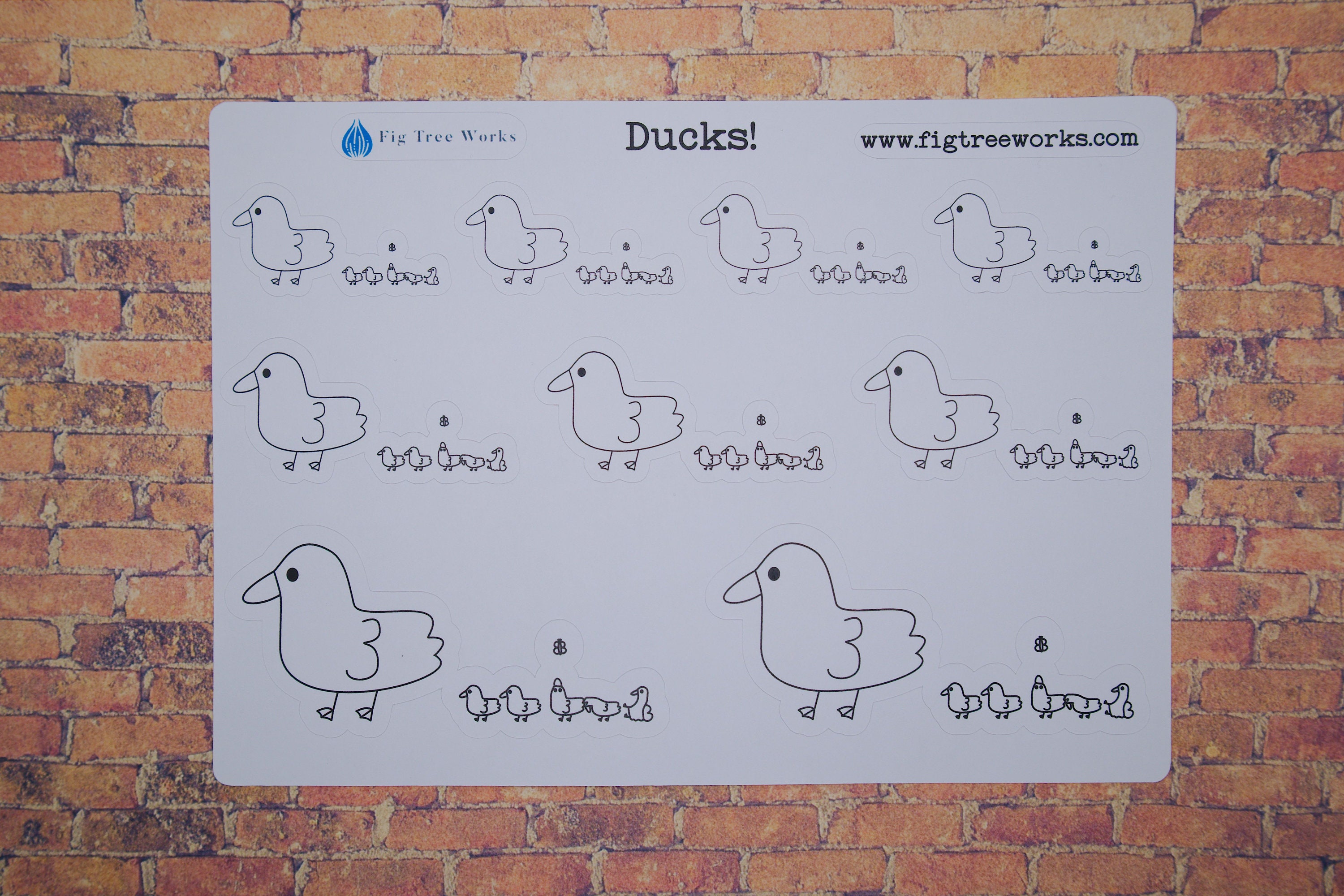 Duck Planner Stickers Distracted Duckling Sticker Sheet - Etsy