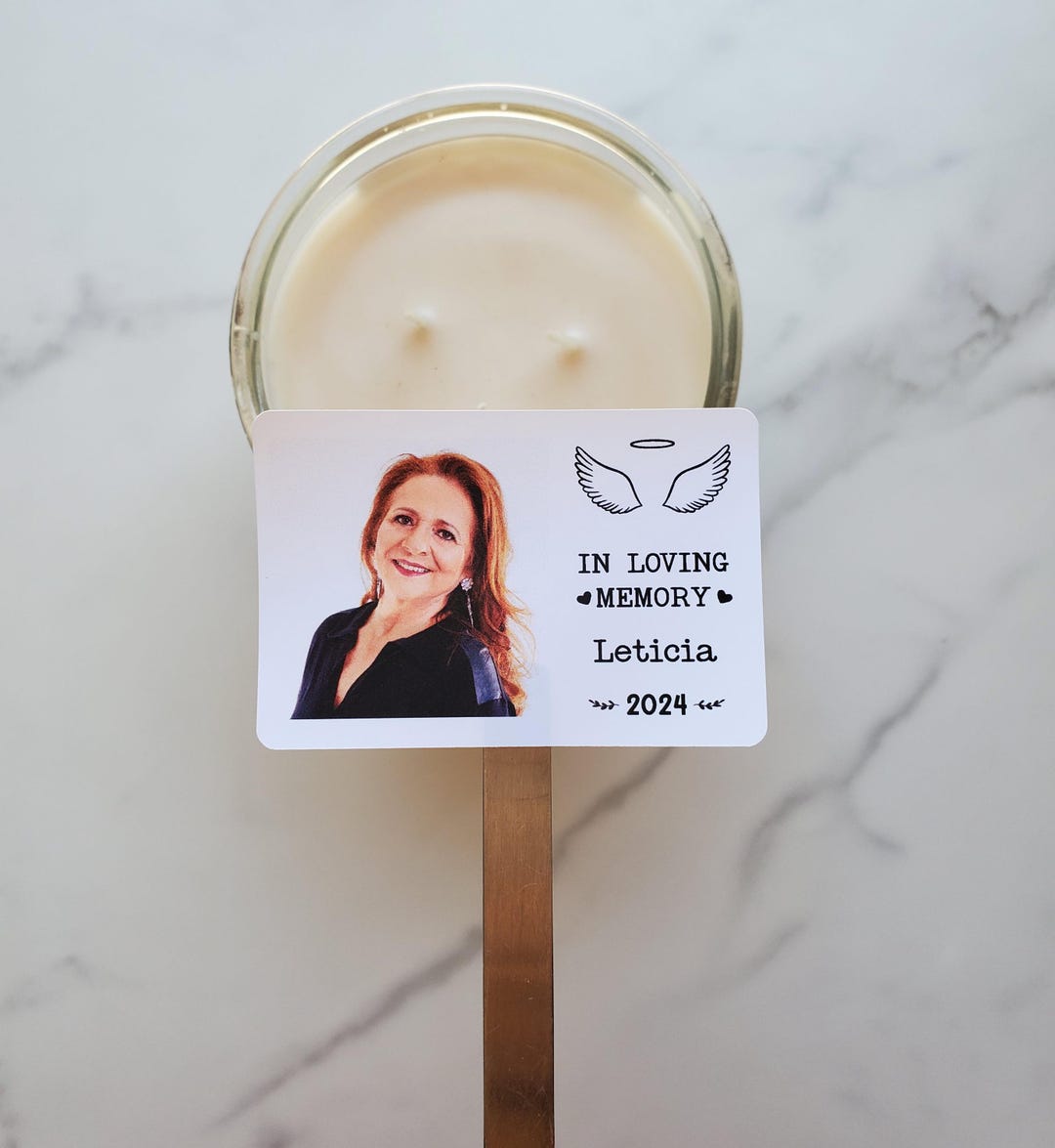 Custom Memorial Candle Label for Celebration of Life | Bereavement Gift ...