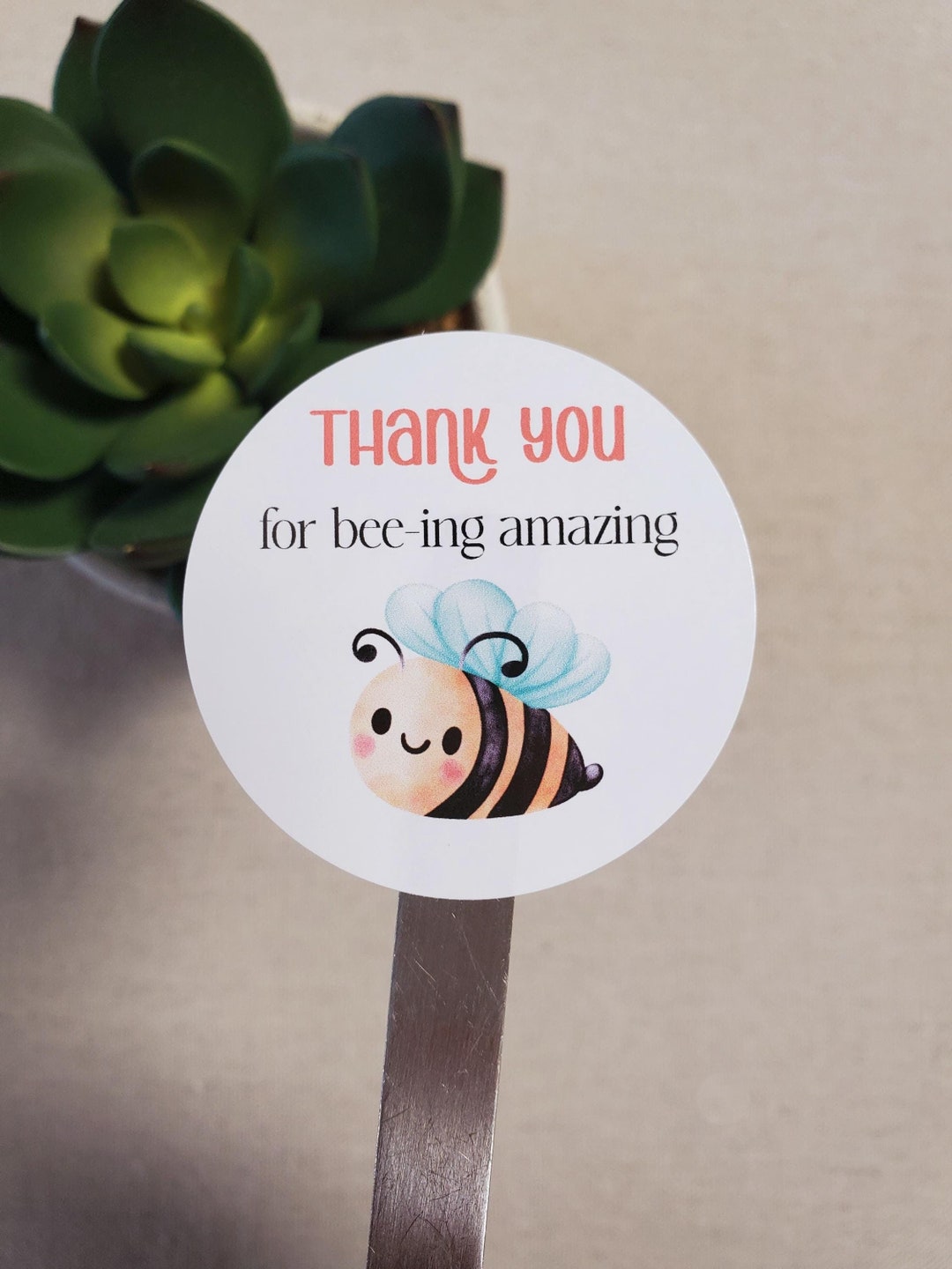 Thank You for Bee-ing Amazing Labels | for Teacher Appreciation ...