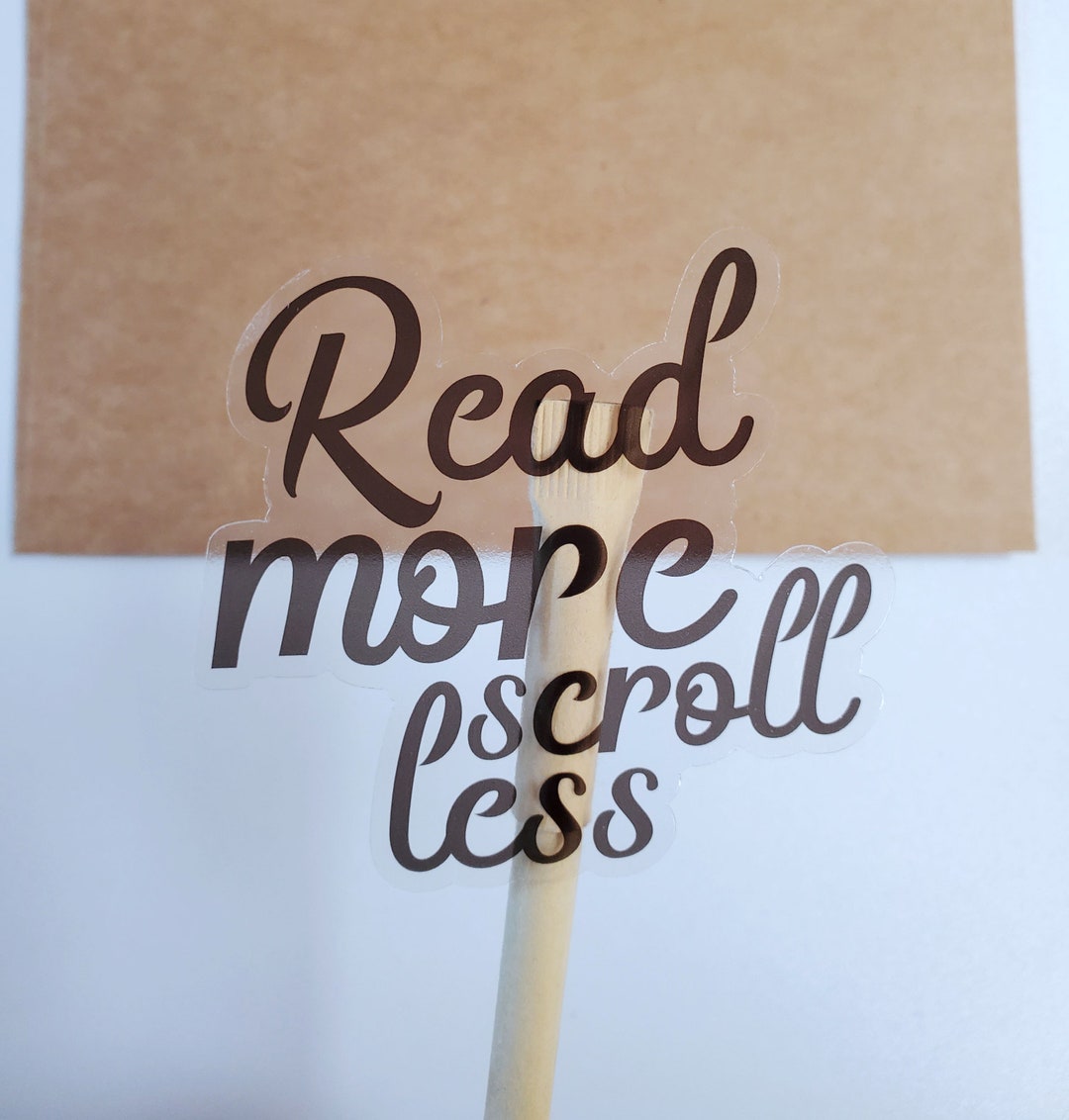 Read More Scroll Less Vinyl Sticker | Bookish Stickers | Book Lover ...