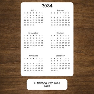 Year at A Glance Cardstock Calendar Double Sided | 2025 - 2027 | Start ...