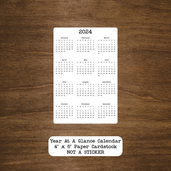 2023 Stick on Calendar - Etsy