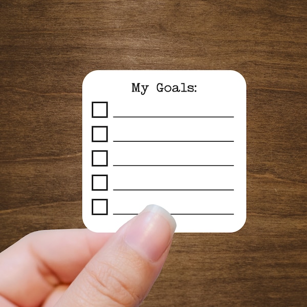 Goals Stickers - Etsy