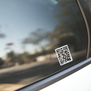 Waterproof QR Code Stickers | Square Vinyl Stickers | Personalized ...
