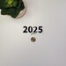 2024 or 2025 Planner Text Sticker Contour Cut, Glossy Vinyl - Etsy