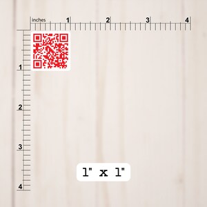 Waterproof QR Code Stickers | Square Vinyl Stickers | Personalized ...