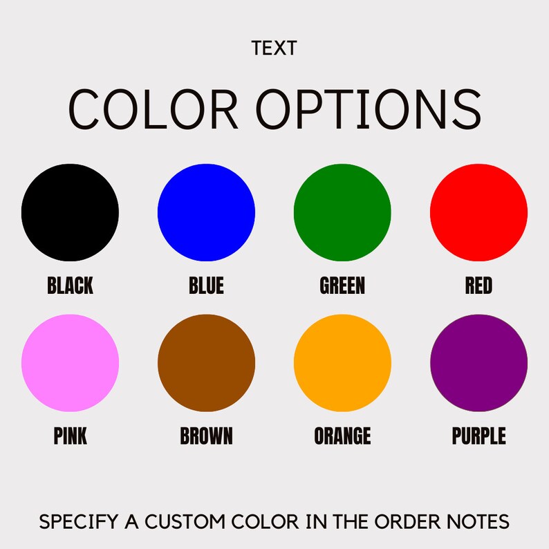 Large Custom Text Vinyl Sticker | 7" - 17" Width | Build A Personalized ...