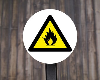 Flammable Label - Etsy