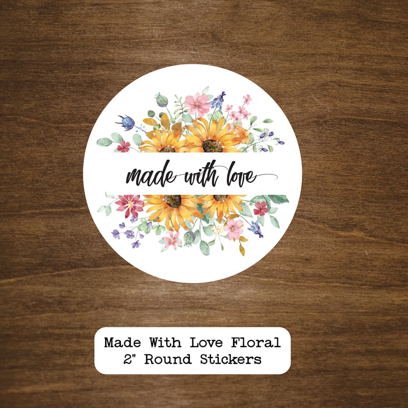 Made With Love Stickers - Etsy