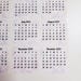 Mini Calendar Stickers Toile French for Planners and Journals | Monthly ...
