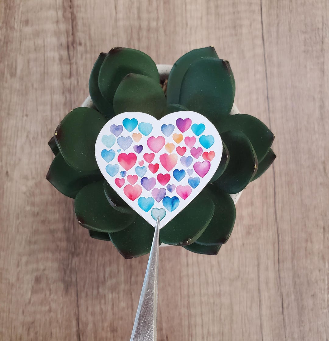 Heart Vinyl Sticker | Die Cut, Glossy - Etsy