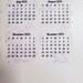 Mini Calendar Stickers Toile French for Planners and Journals | Monthly ...