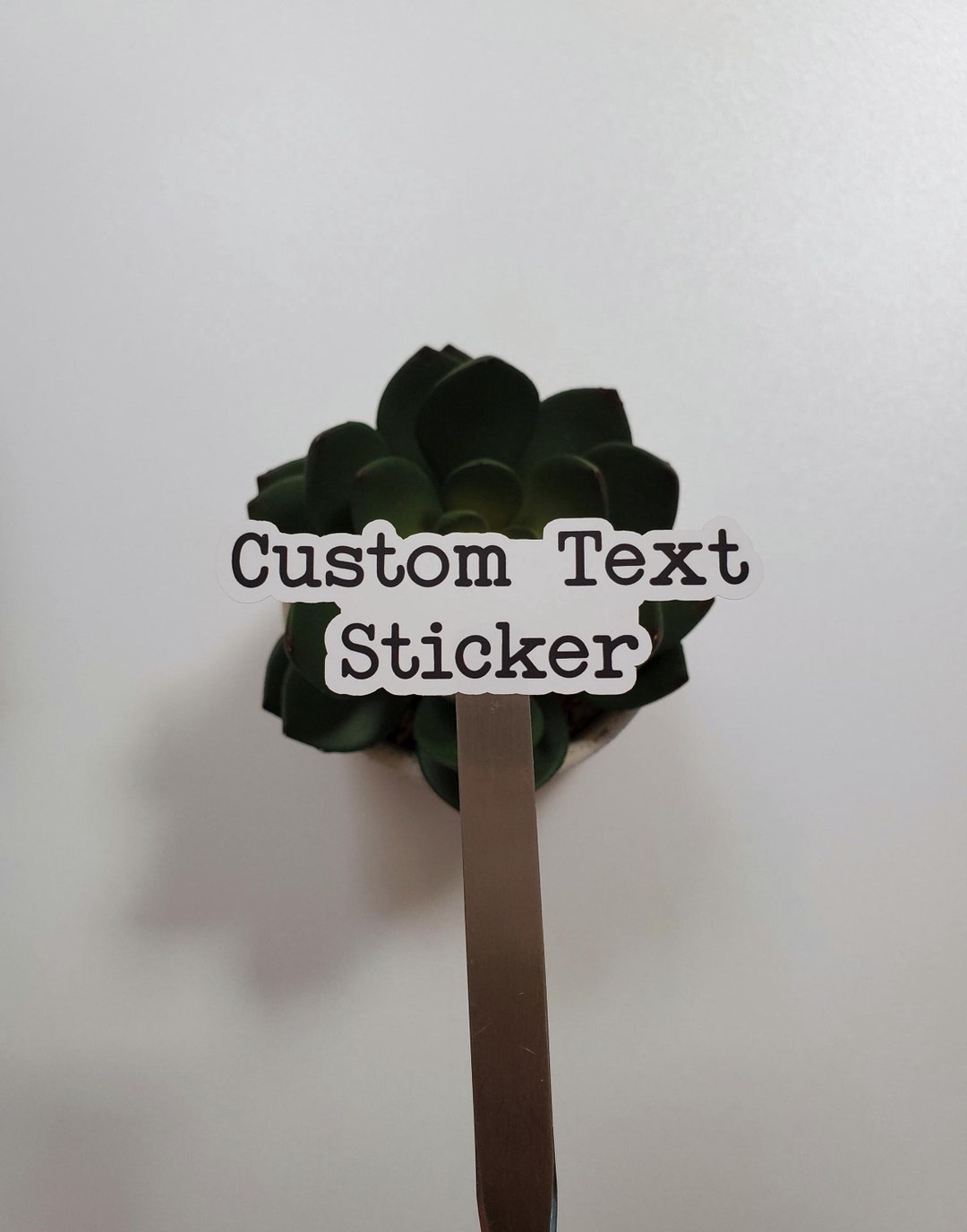 Custom Text Sticker | Build A Personalized Sticker on White, Clear, or ...