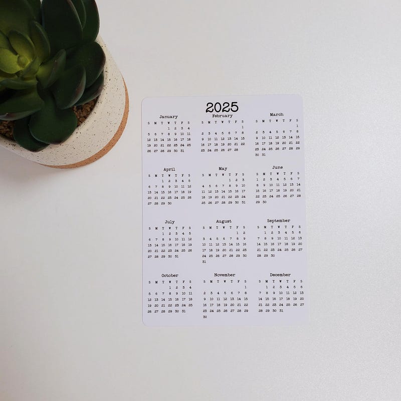 Peel and Stick Calendar 2026 - Etsy
