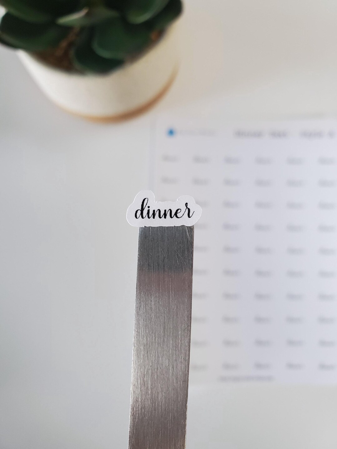 Dinner Text Stickers for Planners, Journals, and Notebooks | Mini ...