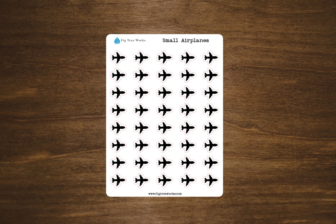 Small Airplane Stickers | Travel Stickers for Calendars, Planners ...