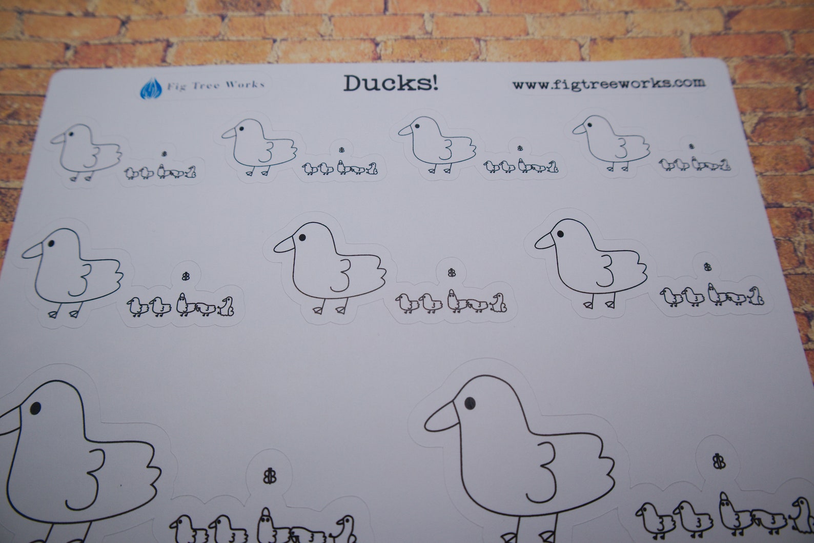 Duck Planner Stickers Distracted Duckling Sticker Sheet - Etsy