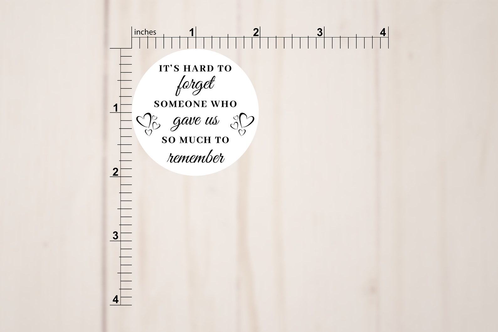 Funeral Favor Memorial Round Stickers | It's Hard to Forget Someone Who ...