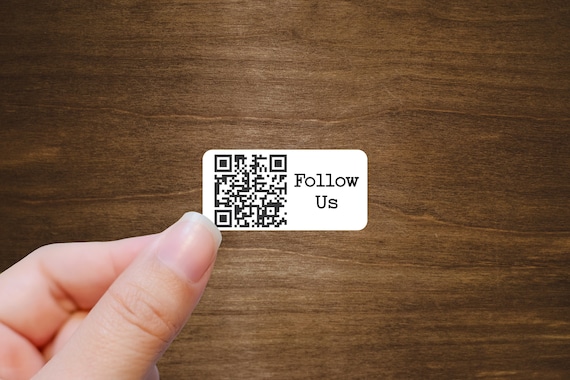 Custom Mini QR Code Labels 2 X 1 Stickers - Etsy