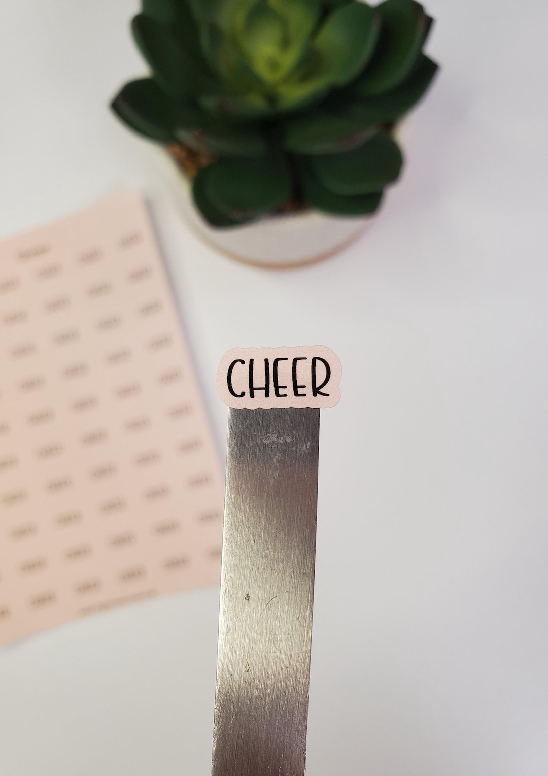 Cheer Script Text Stickers for Planners, Journals, and Notebooks ...