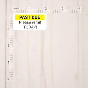 Past Due Labels for Billing and Invoices | Reminder Labels, Billing ...