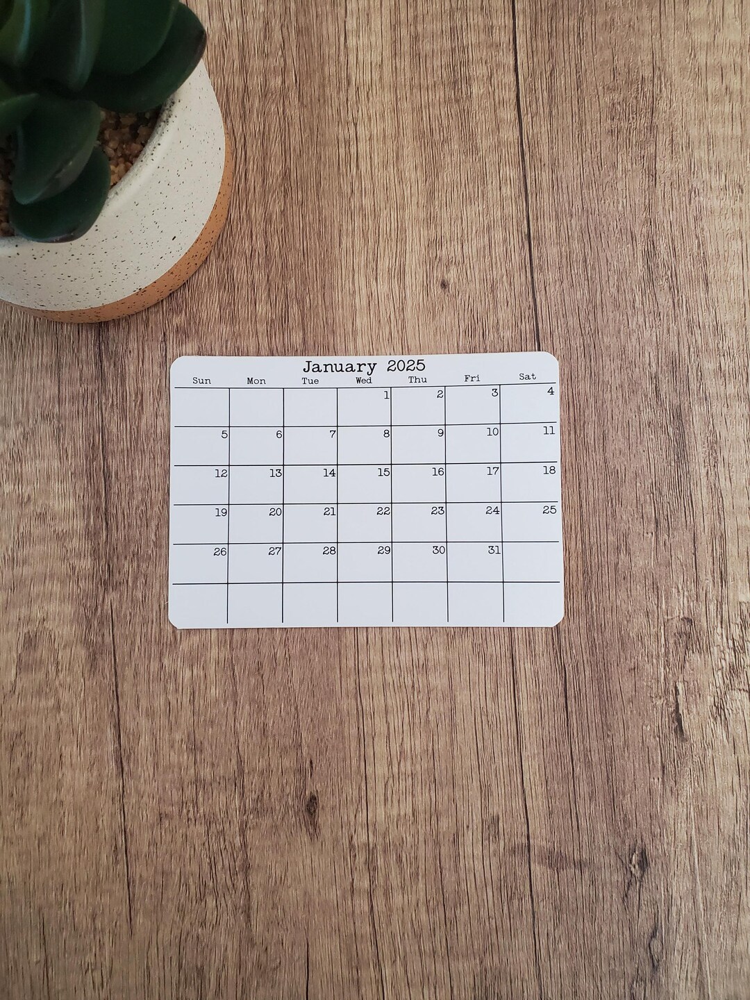 Small 5" X 3.5" Landscape Calendar Stickers for Planners and Journals ...