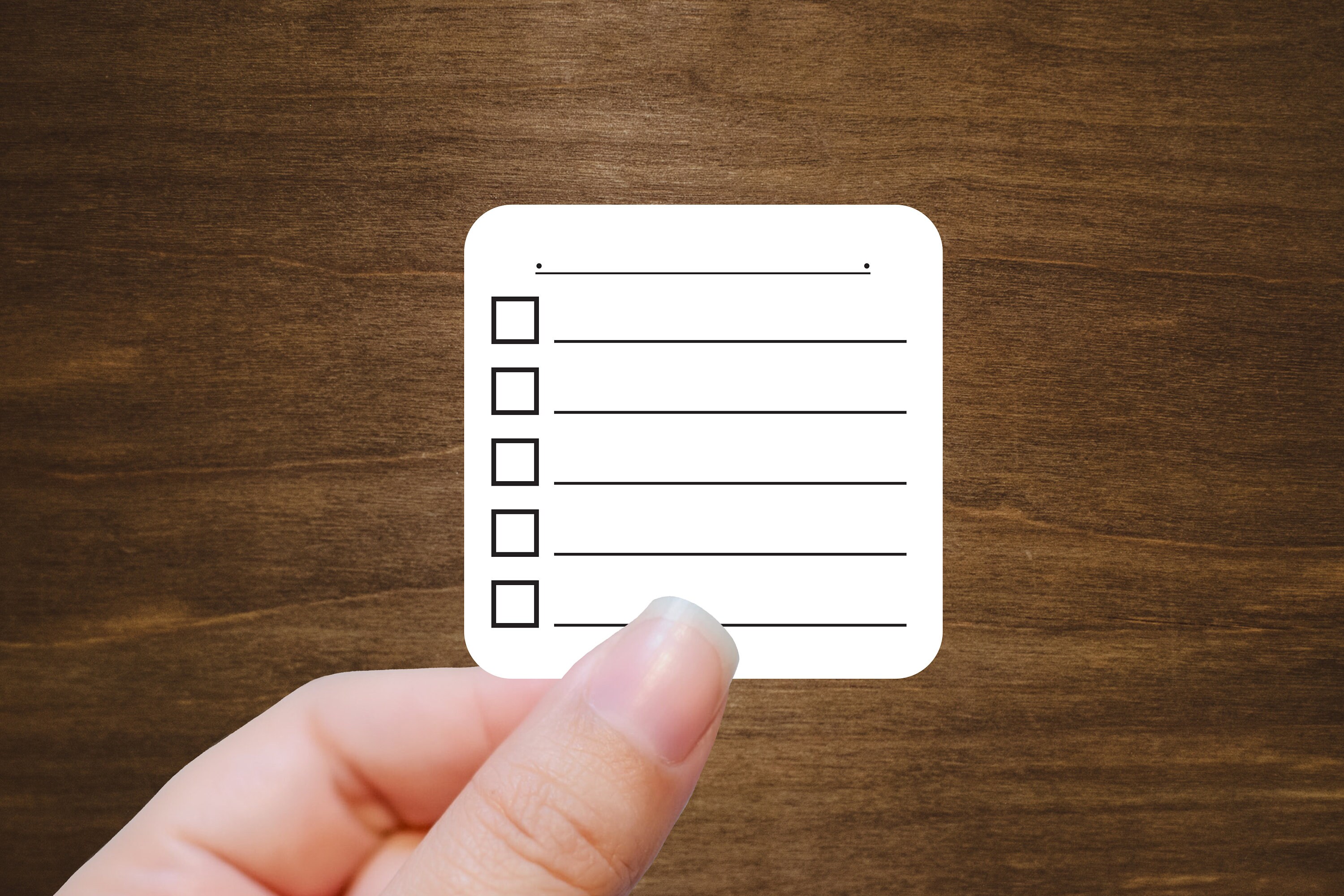 Blank Checkbox List Stickers for Planners Journals and - Etsy