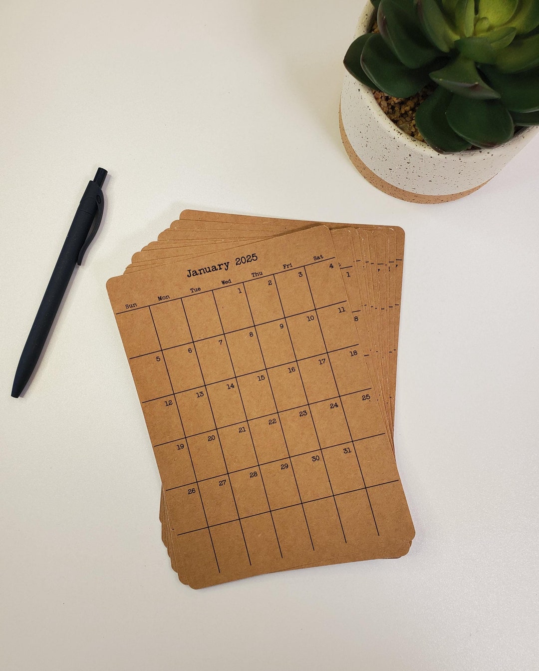 Large Calendar Stickers for Planners and Journals | 2025, 2026, or 2027 ...