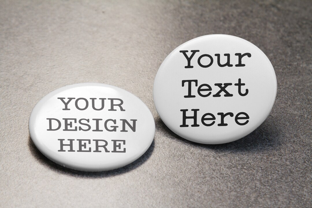 Custom Pinback Buttons With Your Text, Design, or Photo | 2.25" or 3 ...