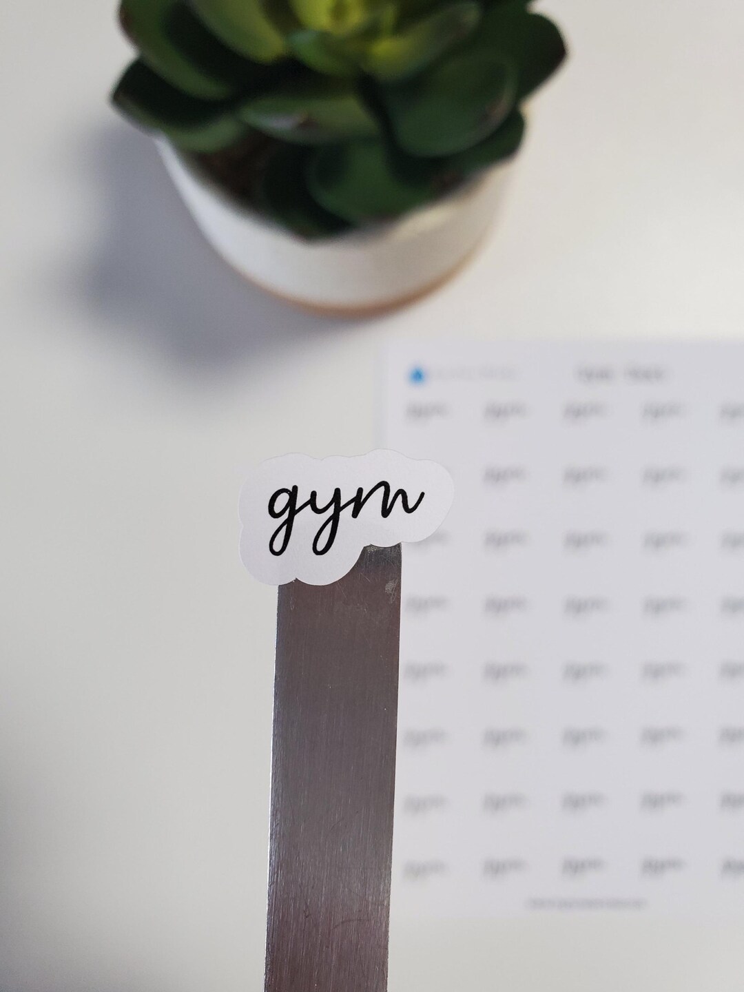 Gym Text Stickers for Planners, Calendars, Agendas, Journals | Mini ...