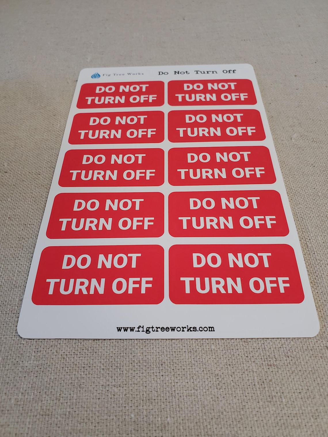 Do Not Turn off Sticker Sheet | Planner and Journal Stickers ...