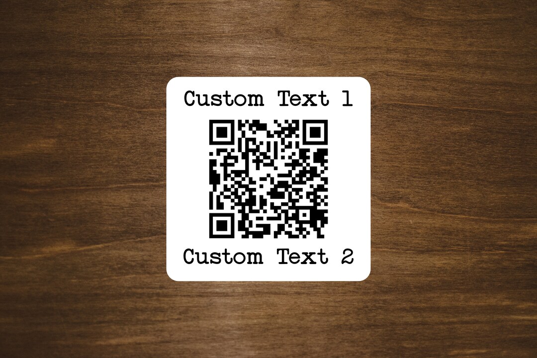 Custom QR Code Square Stickers 2 X 2 Square Labels Personalized QR Code ...