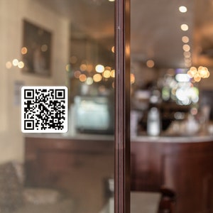 Waterproof QR Code Stickers | Square Vinyl Stickers | Personalized ...