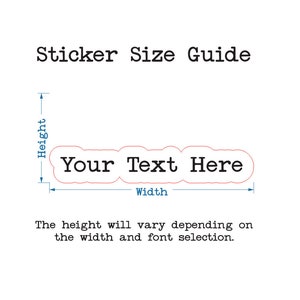 Custom Name Vinyl Sticker | Build Your Own Name Sticker | Die Cut ...