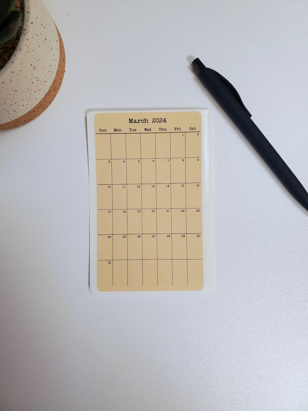 Small Calendar Stickers for Planners and Journals 2024, 2025, & 2026 ...