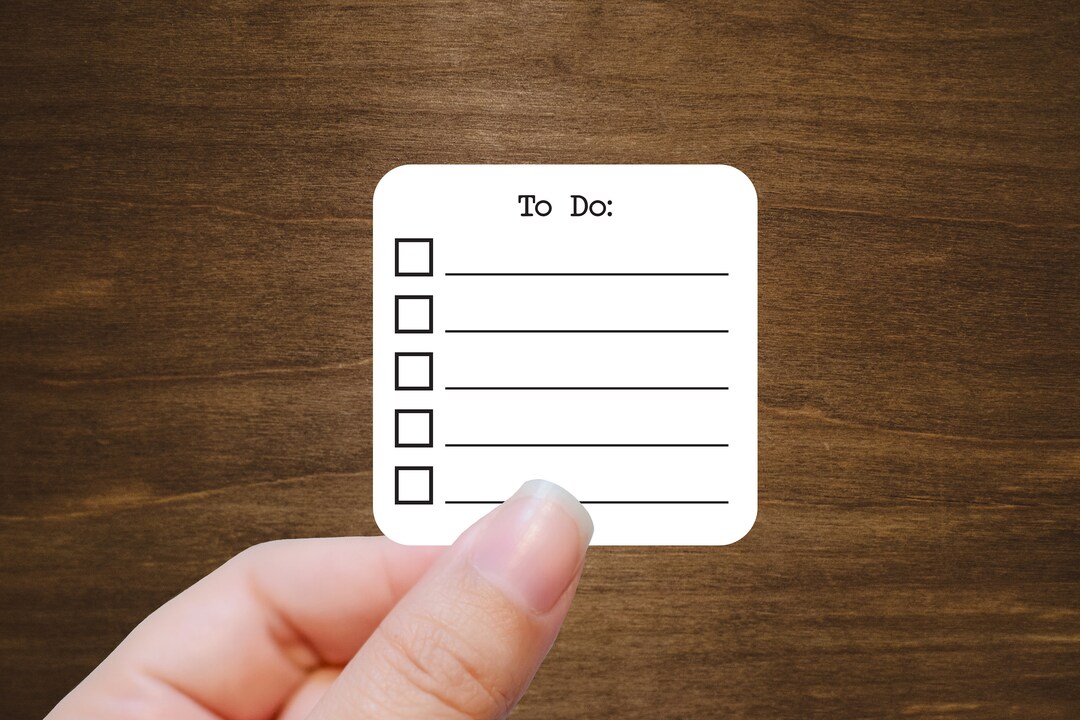 To Do List Planner Stickers, Matte Finish (12 Ct) - Etsy