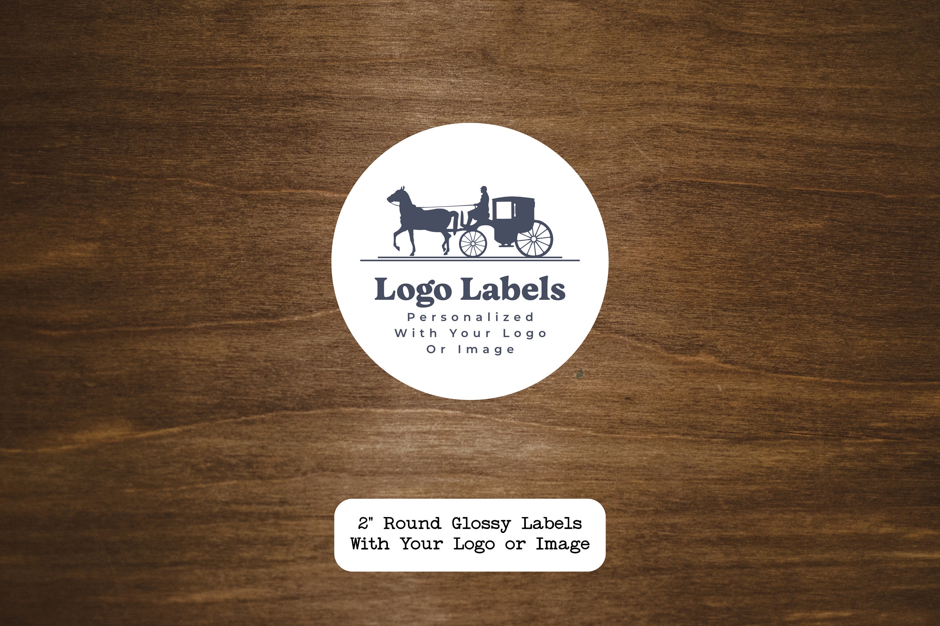 Custom Round Labels With Your Logo, Design, or Any Text | 2