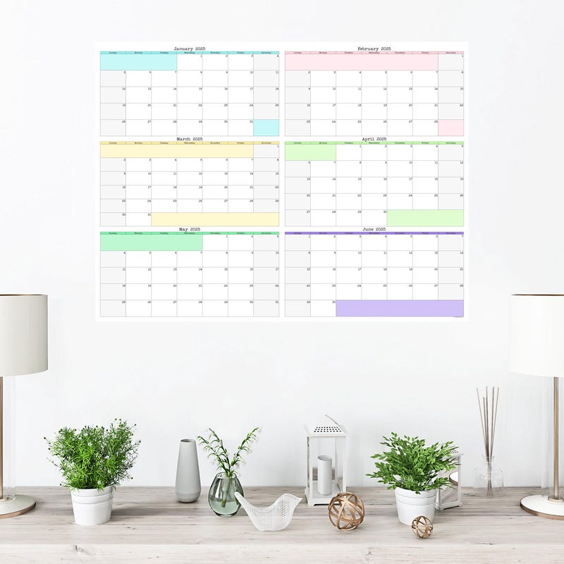 Extra Large Wall Calendar - Etsy