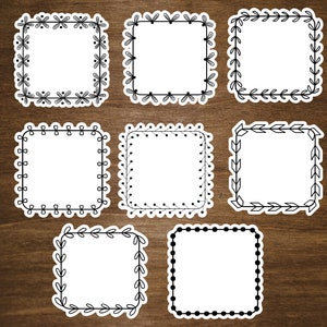 Planner Boxes Stickers Border Frame Planner Boxes for - Etsy