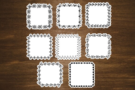 Planner Boxes Stickers Border Frame Planner Boxes for - Etsy