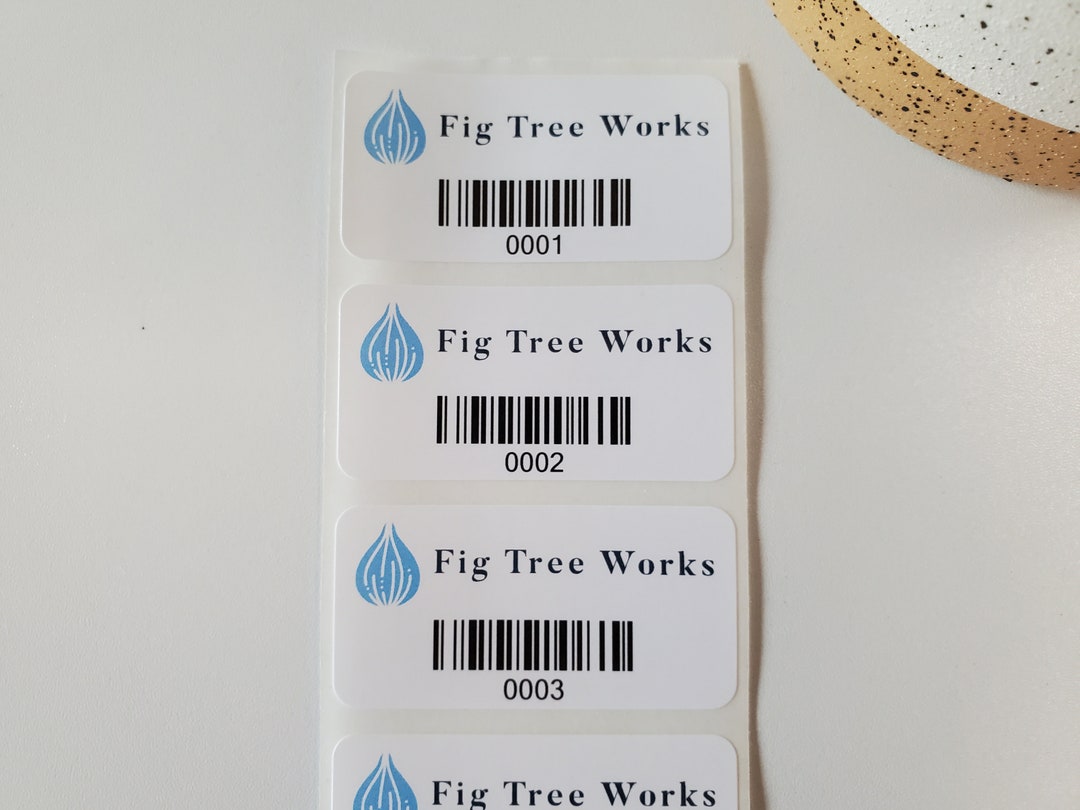 Custom Barcode Labels With Incrementing Numbers | Customize With Your ...