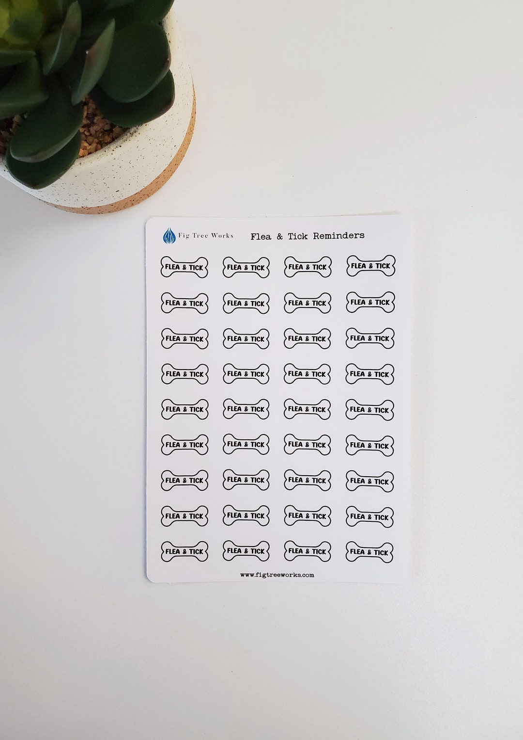 Flea and Tick Medication Stickers | Pet Medication Reminder Sticker ...