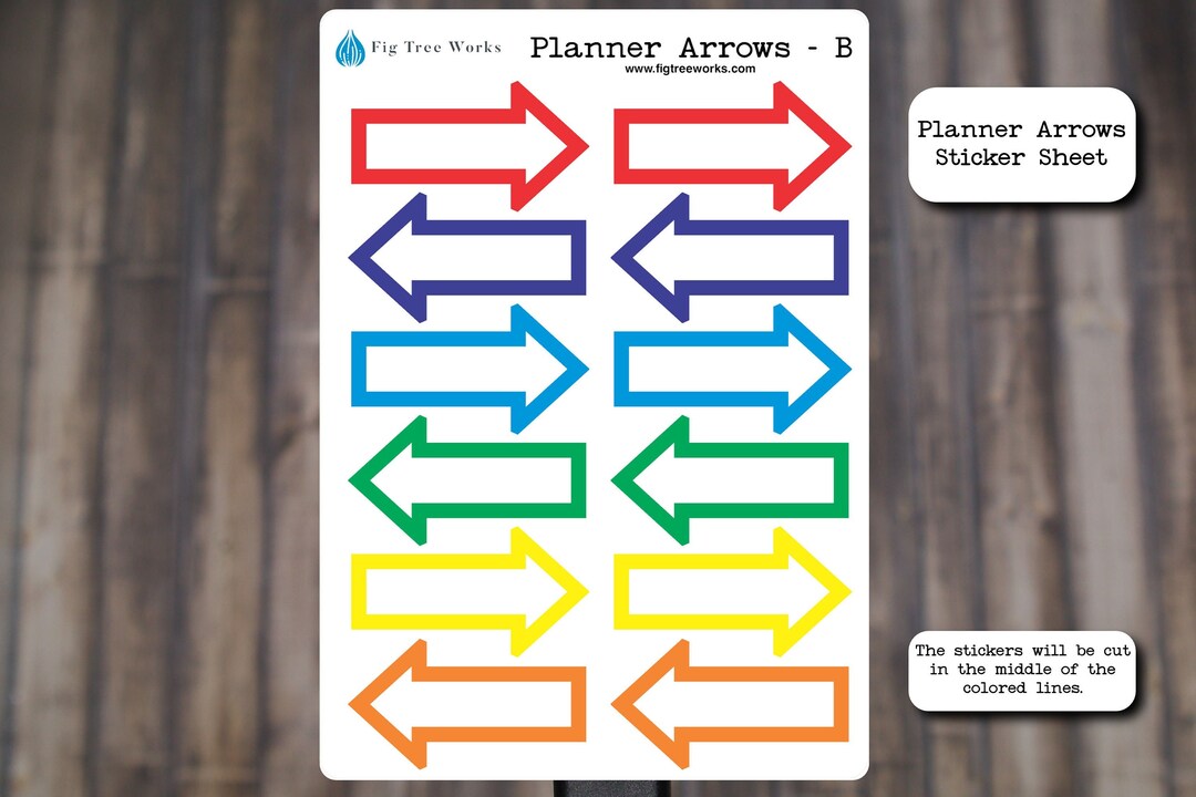 Planner Arrows Sticker Sheet | Planner and Journal Stickers ...