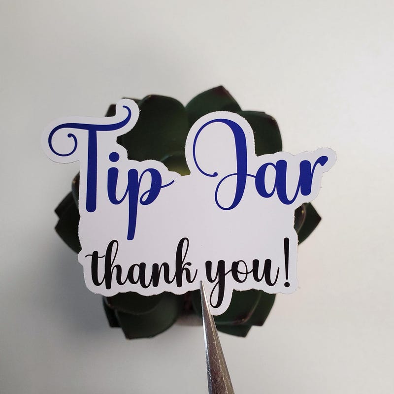 Tips Appreciated Sign - Etsy