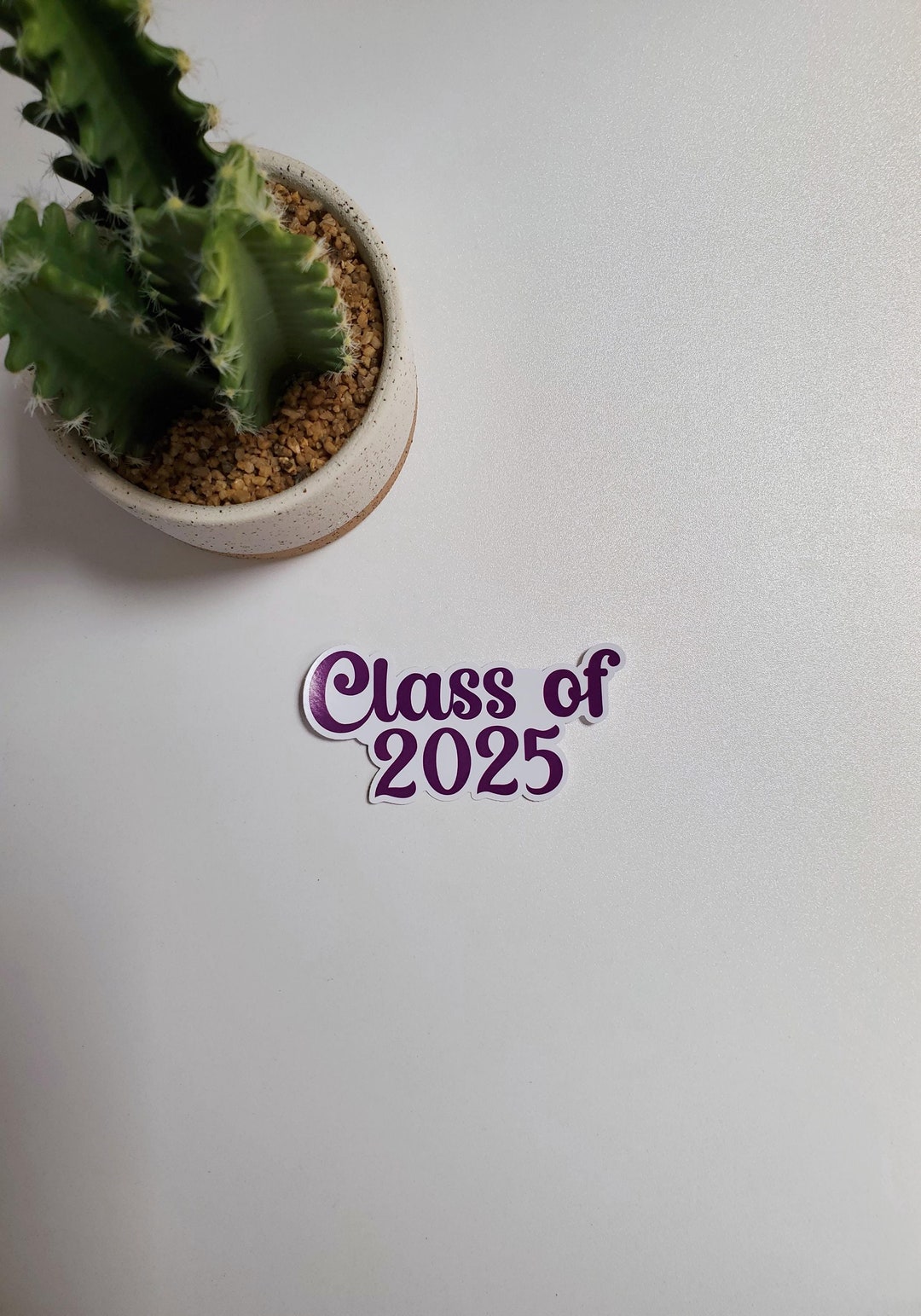 Class of 2025 Sticker | Choose a Color | Contour Cut, Glossy Vinyl - Etsy