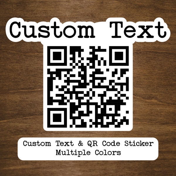 Qr Code Sticker - Etsy
