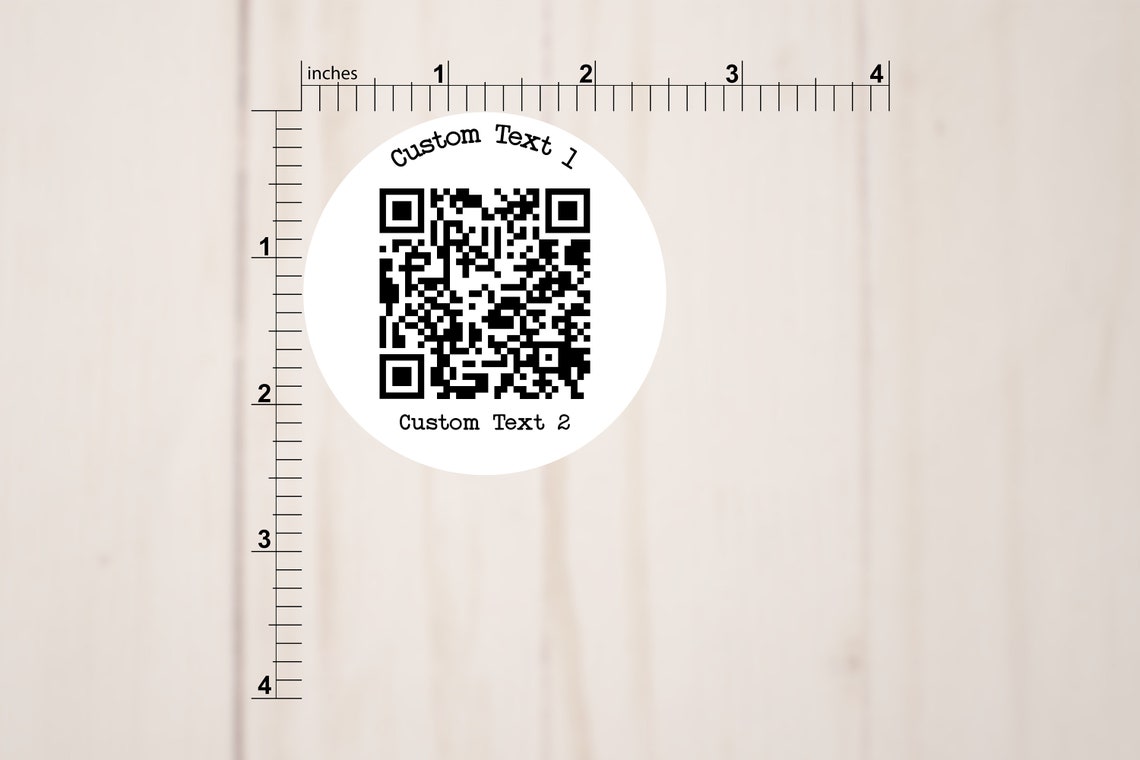 QR Code Custom Stickers 2.5 Round Labels - Etsy