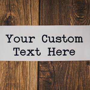 Custom Text Sticker Build Your Own Sticker Personalized - Etsy